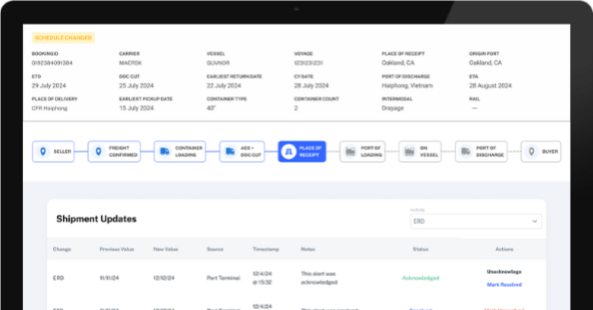Pricing - Prevent costs caused vessel schedule changes